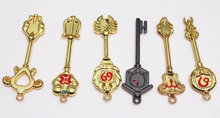 Premium Fairy Tail Lucys Celestial Zodiac Keys Set (18-Pcs)