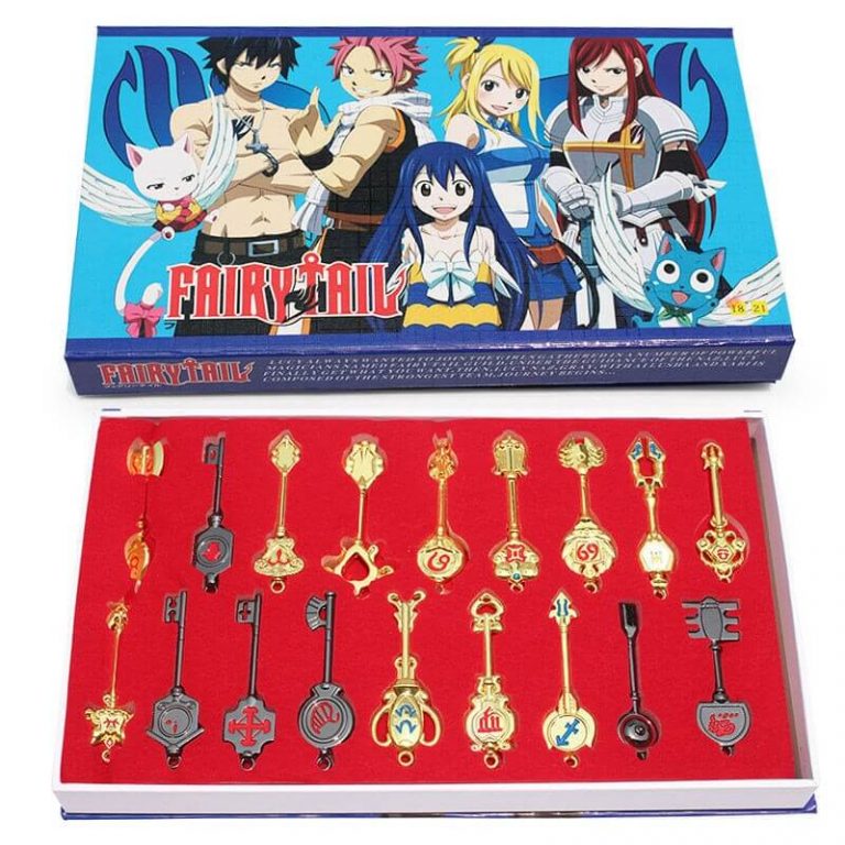 Fairy Tail Lucys Celestial Keys & Zodiac Set 18Pcs