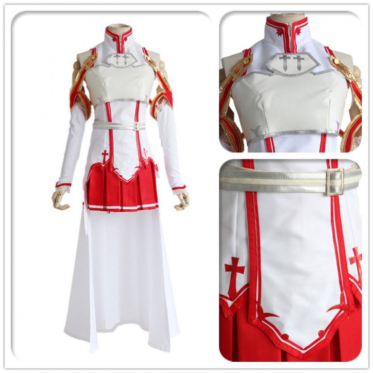 Asuna Yuuki Cosplay SAO Costume [Free Shipping]