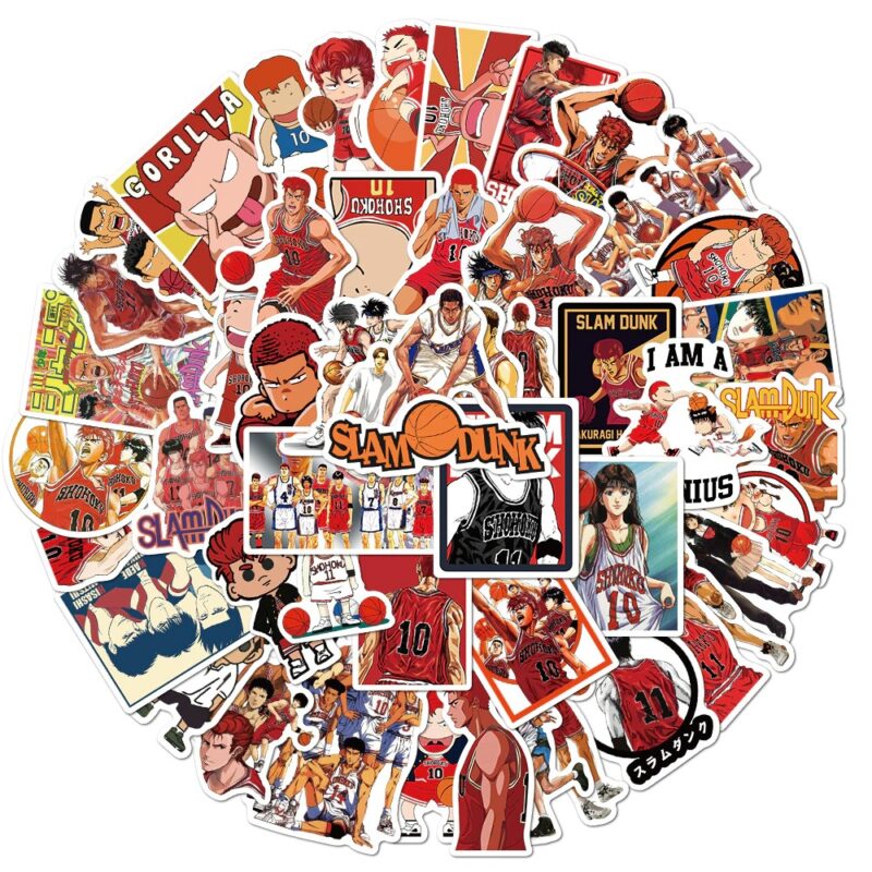 Slam Dunk Anime Stickers | 50 Pcs Pack [Free Shipping]