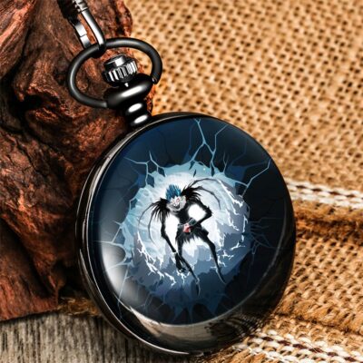 Death Note Pocket Watch | Antique Black Clock