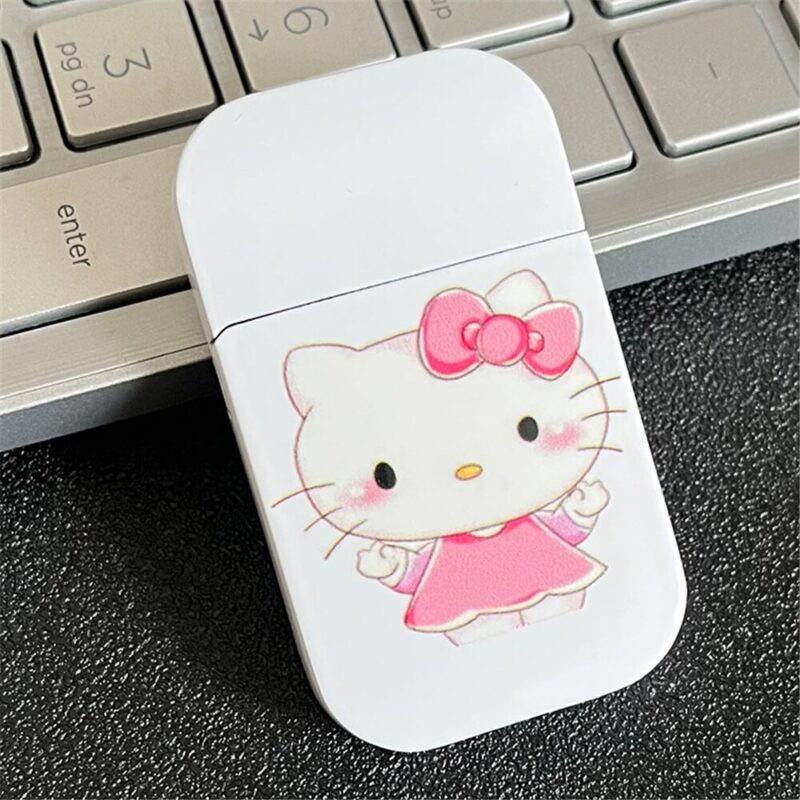 Kawaii Pink Hello Kitty Lighter My Melody Kuromi Cinnamorol